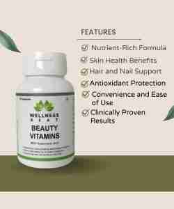 Beauty Vitamins Capsules Supplement for Glowing Skin Healthy Hair Men ...